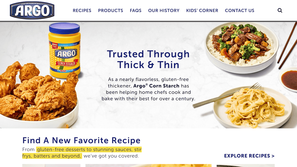 Gingerbread Cake with Lemon Sauce • Argo Starch